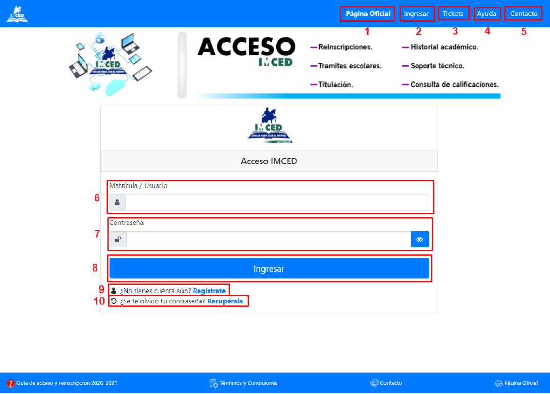 ACCESO IMCED